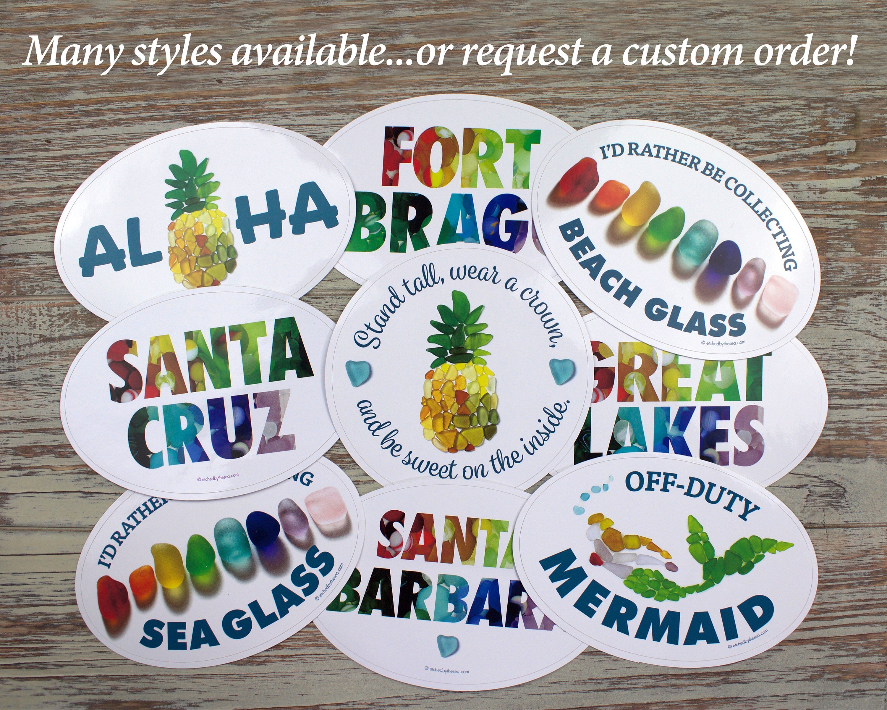 Sea Glass Sea Horse Sticker Die-cut Laptop Sticker - Etsy