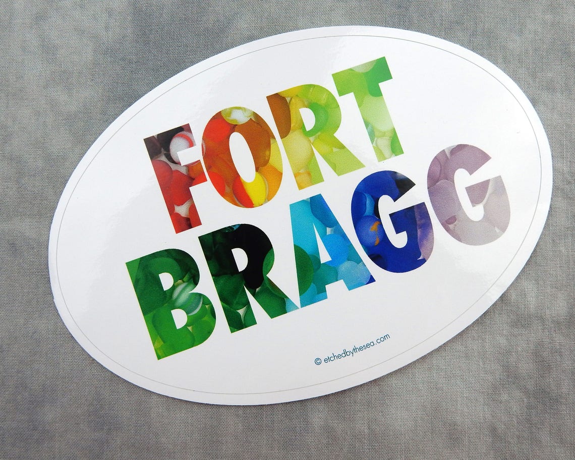 Fort Bragg Sea Glass Laptop or Bumper Sticker - Etsy