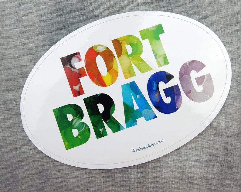 Fort Bragg Sea Glass Laptop or Bumper Sticker - Etsy