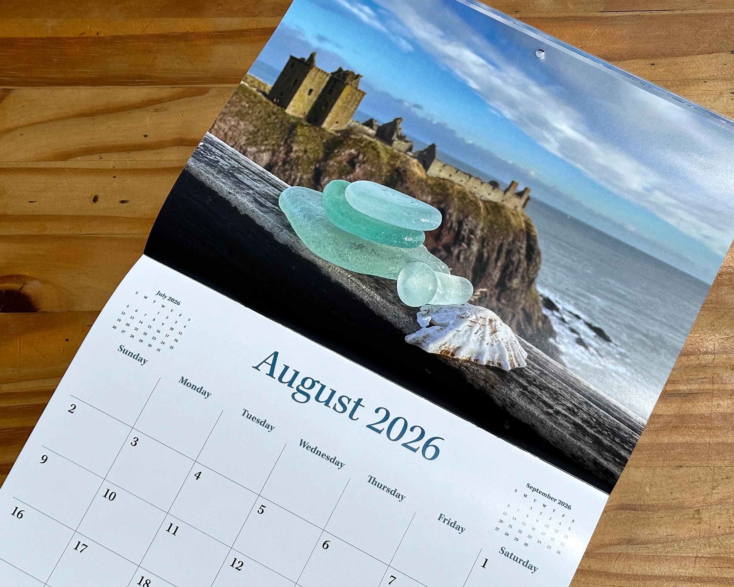 Beachcombing 2026 Wall Calendar - Sea Glass, Seashells, Beach Rocks ...
