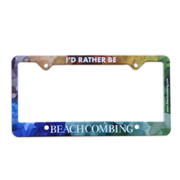 Sea Glass License Plate Frame - Etsy