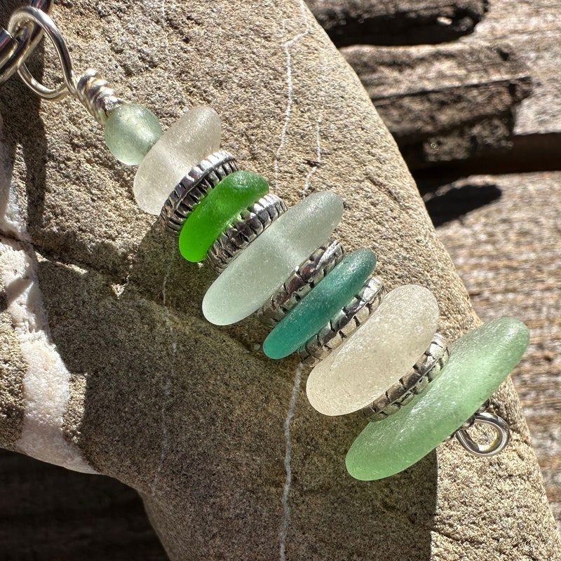 Sea Glass Keychain - Etsy
