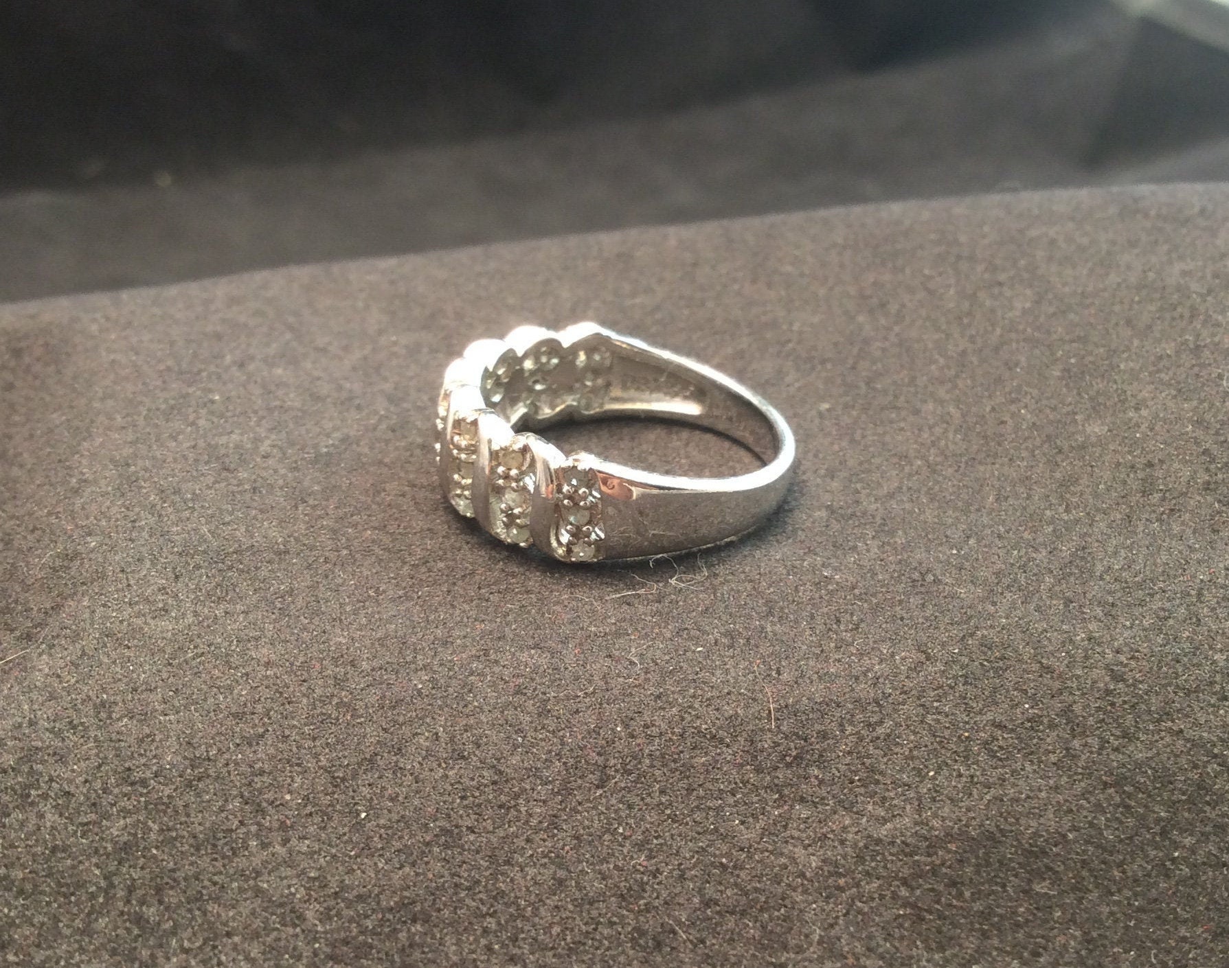 925 Sterling Silver Victoria Townsend Curvy Band Ring With 24 - Etsy