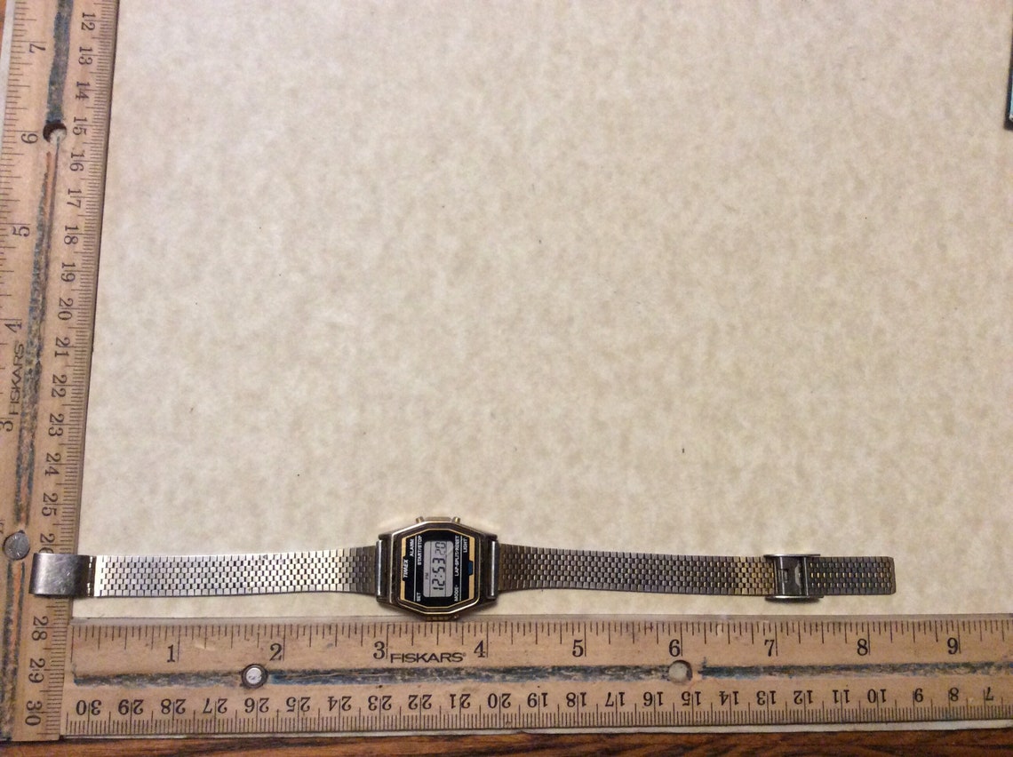 Vintage Timex K Cell Digital LCD Display Wrist Watch 1990s | Etsy