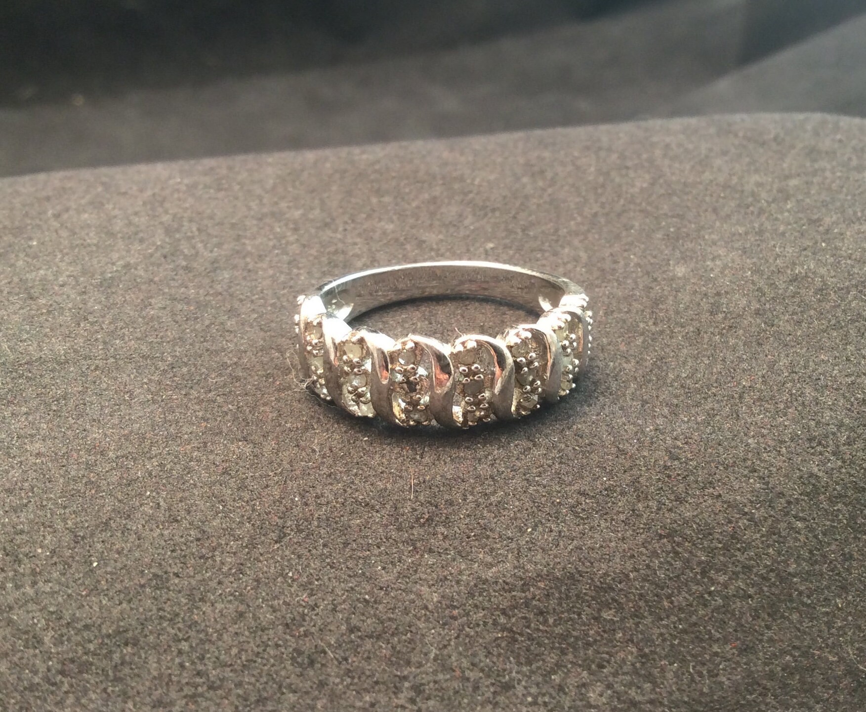 925 Sterling Silver Victoria Townsend Curvy Band Ring With 24 - Etsy