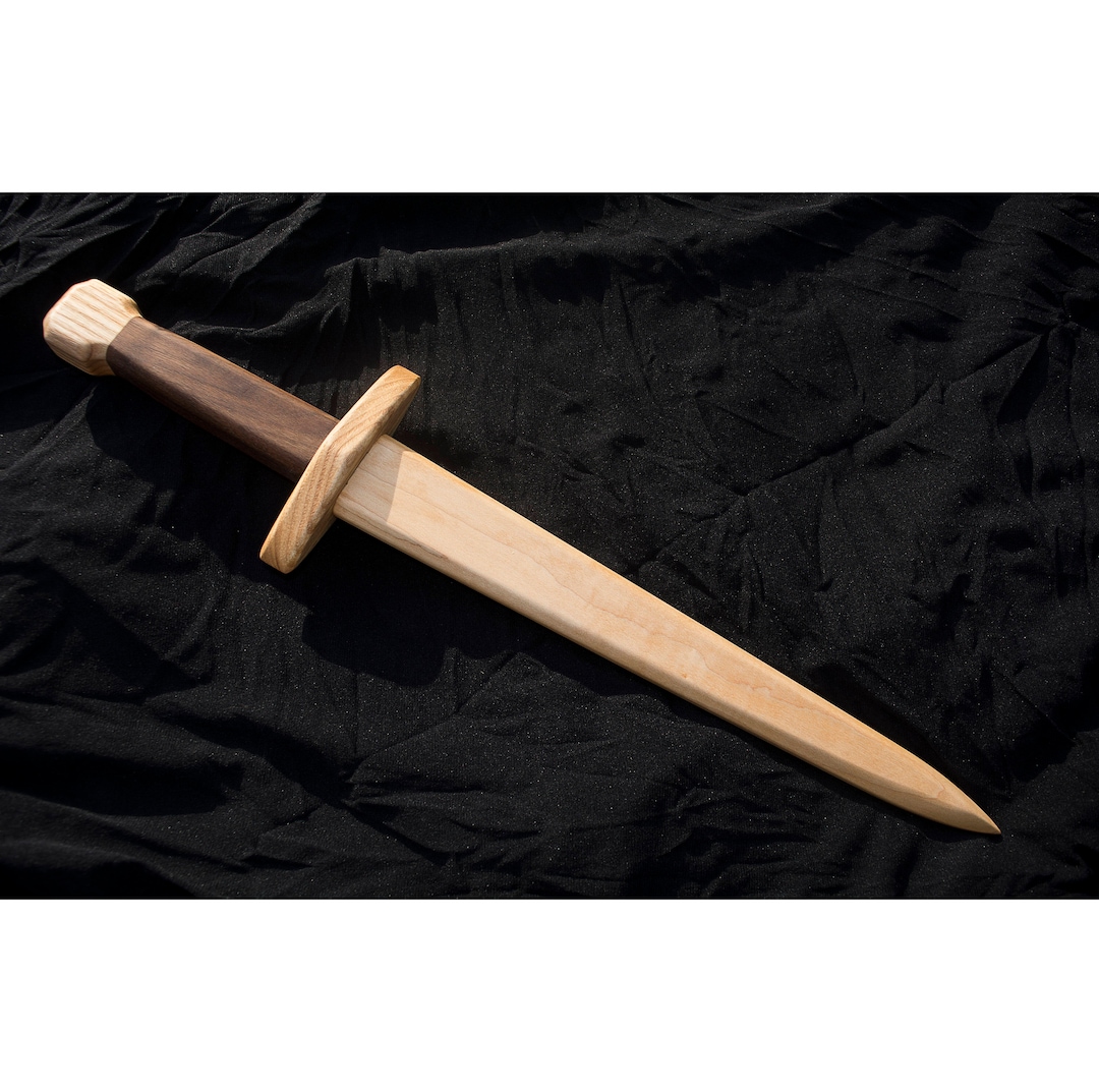 Medieval Knightly Dagger Handmade Wooden Sword - Etsy