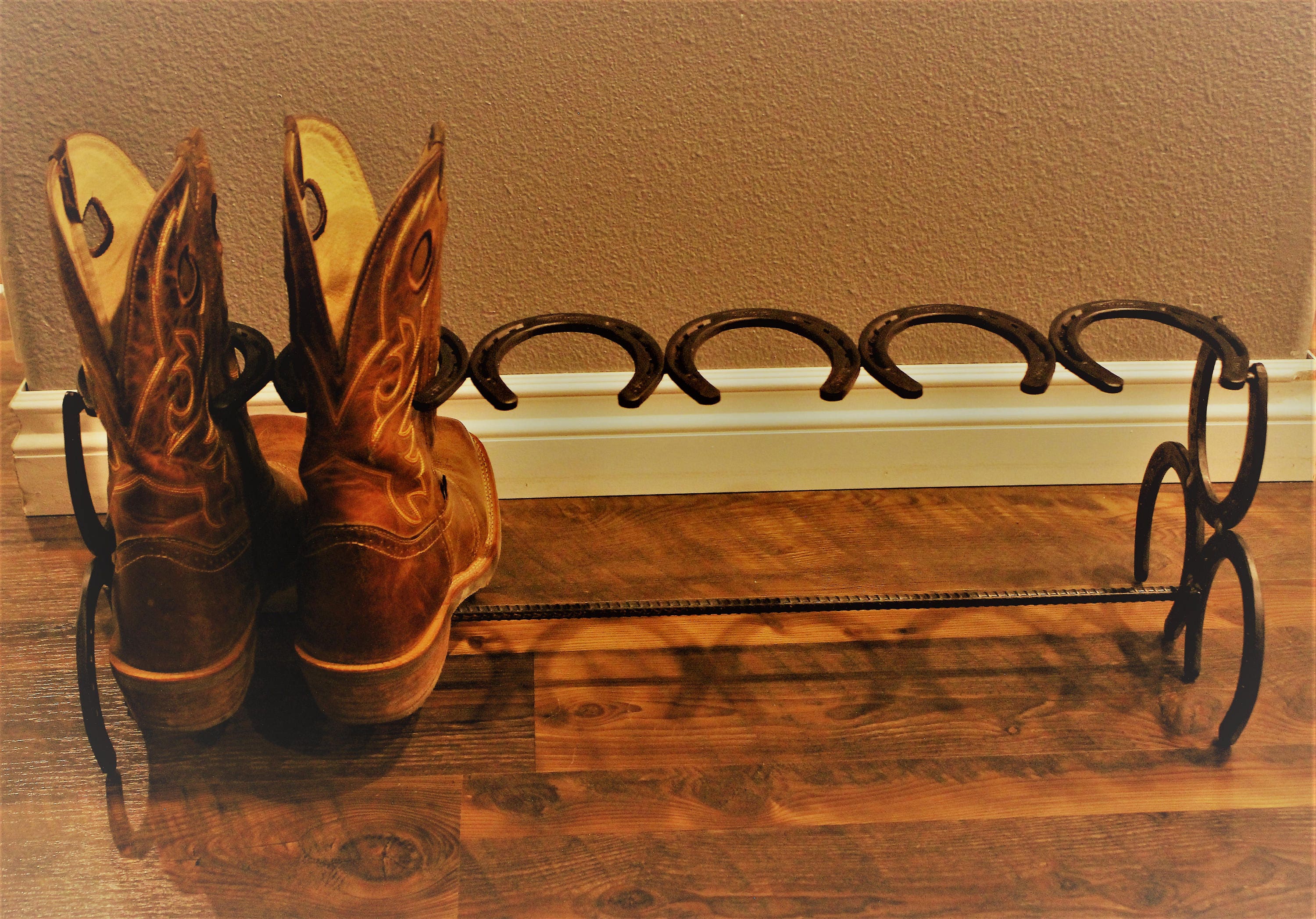 Horseshoe Boot Rack. Three Pair Boot Rack. FREE FED EX Home - Etsy