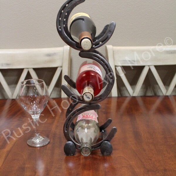 Horseshoe Wine Rack - Etsy
