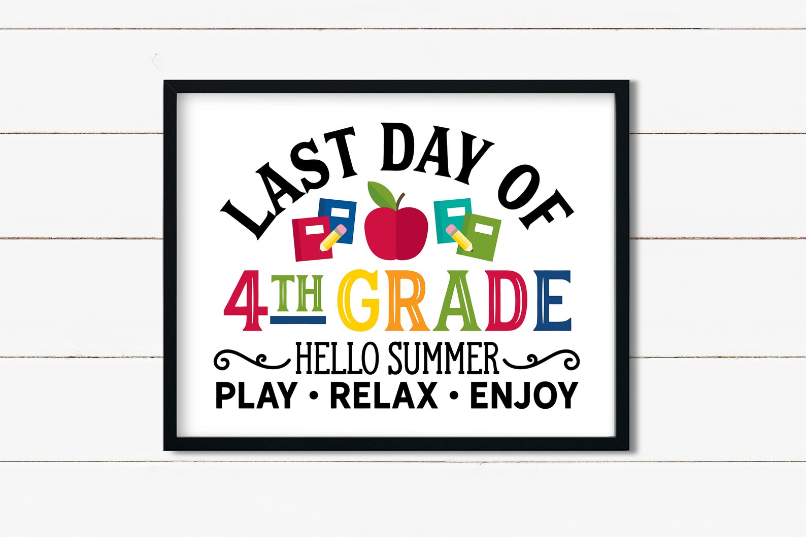 Back to School First and Last Day of Fourth Grade Photo Props - Etsy