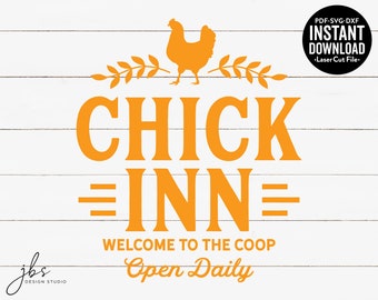 Chick Inn Svg - Etsy