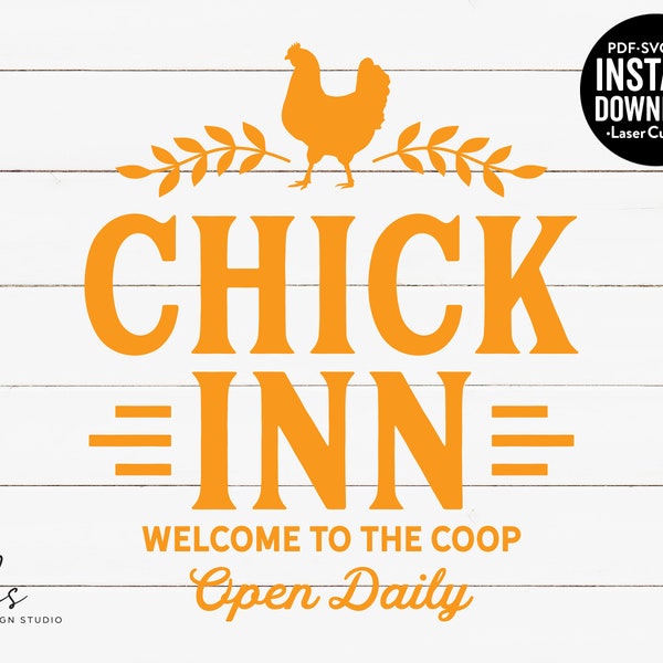 The Chick Inn Svg - Etsy