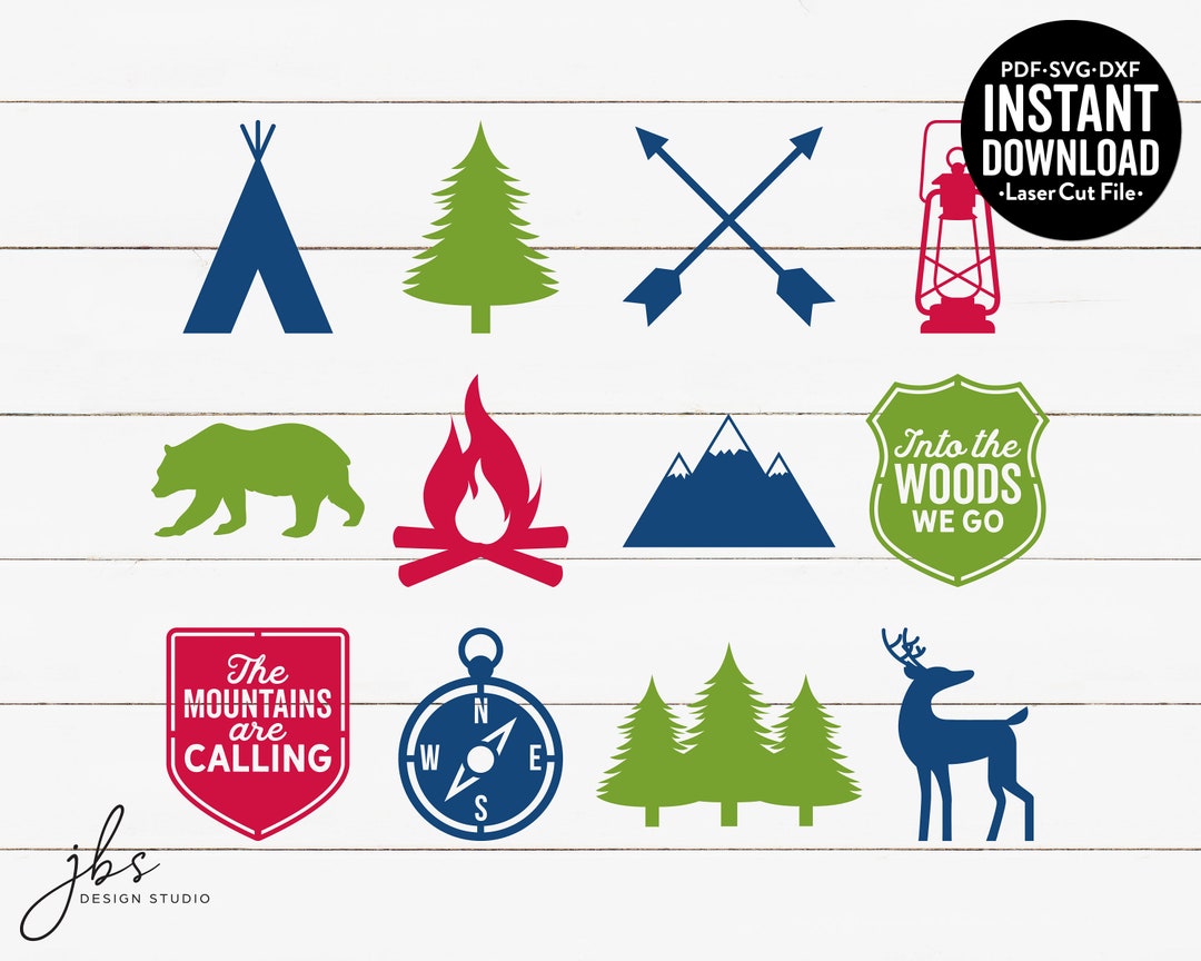 The Great Outdoors Bundle Cut Files Laser Cut Files Instant - Etsy