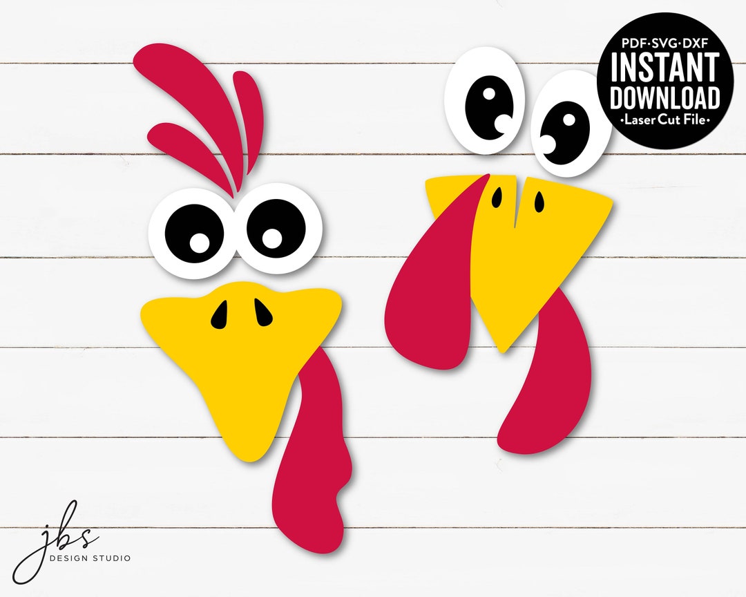Turkey Faces Set 3 Cut File Laser Cut File Instant Download - Etsy