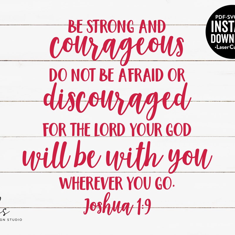 Joshua 1 9 Svg - Etsy