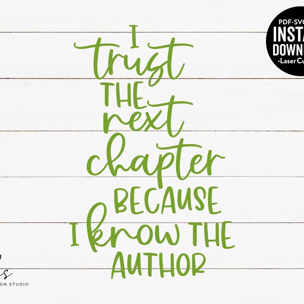 Trust the Author Svg - Etsy