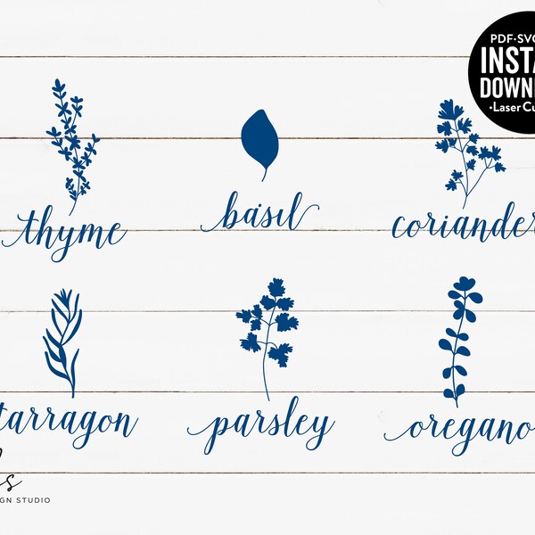 Laser Cut Files Herbs - Etsy