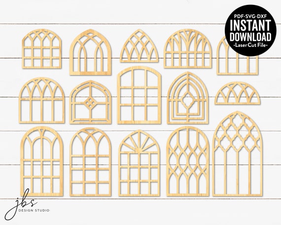 Windows Bundle Set 2 Cut File Laser Cut File Instant | Etsy