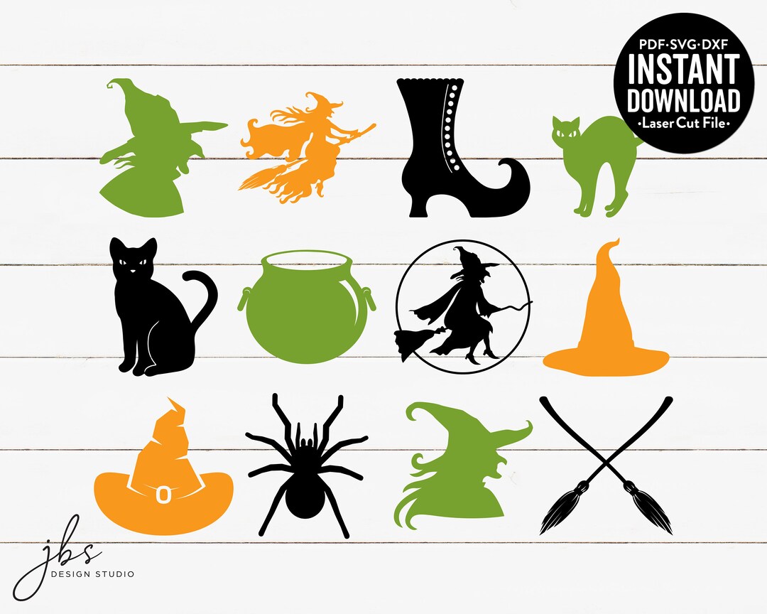 Halloween 2 Bundle Cut Files, Laser Cut Files, Instant Download, SVG ...