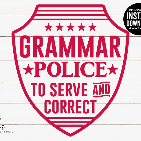 Grammar Police - Etsy