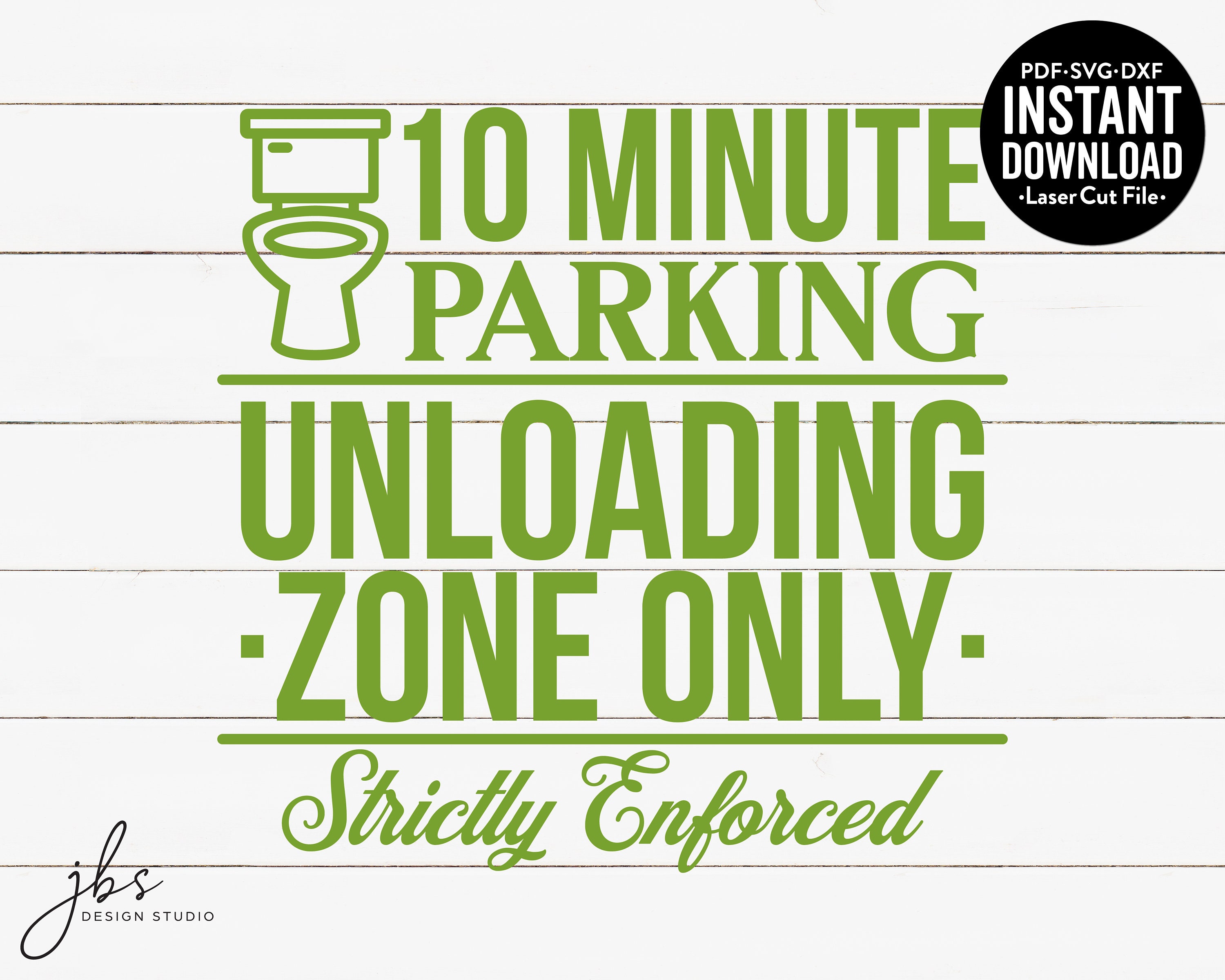 10 Minute Parking Unloading Zone Only Strictly Enforced | Etsy