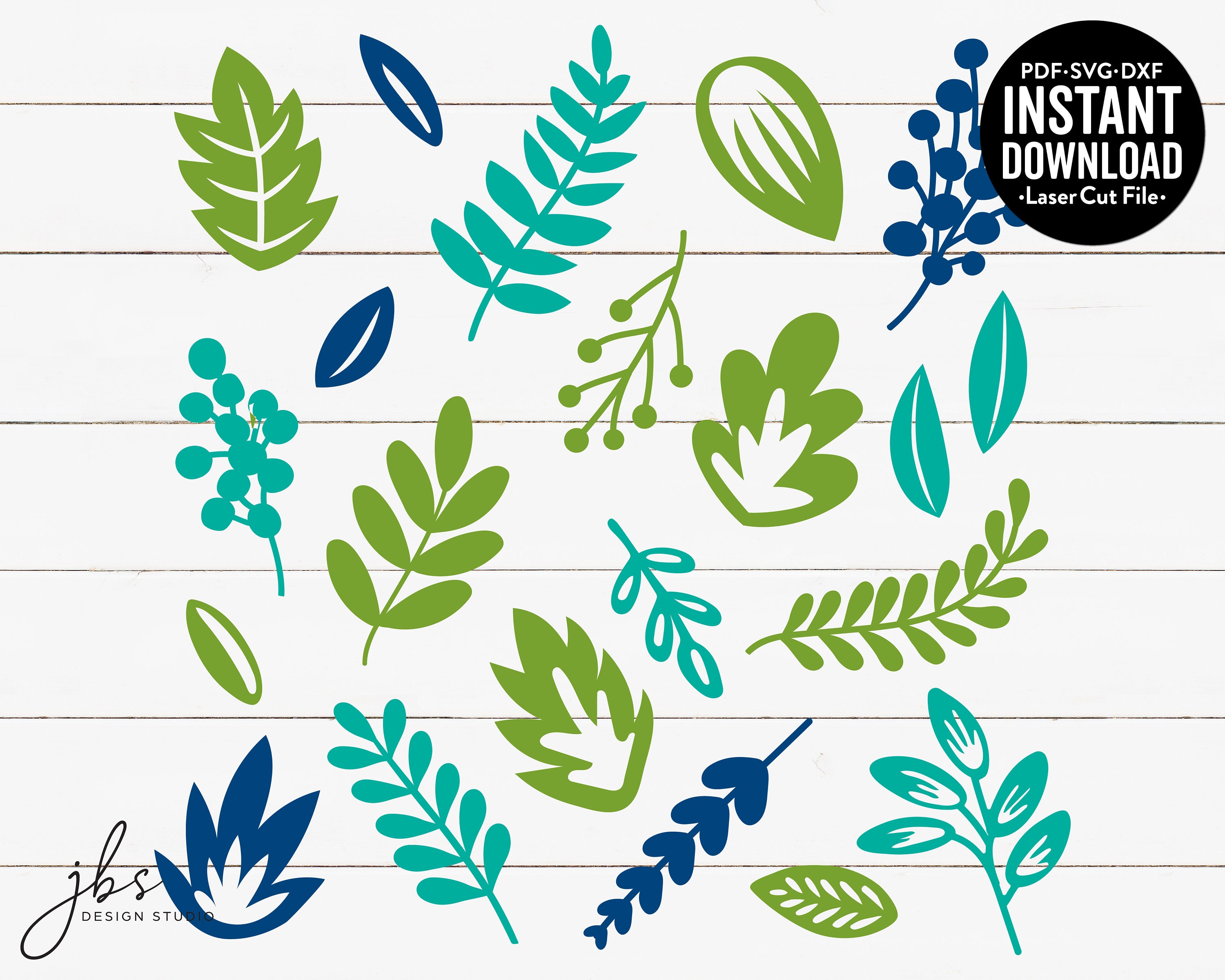 Leaves Cut File Bundle Laser Cut Files Instant Download - Etsy