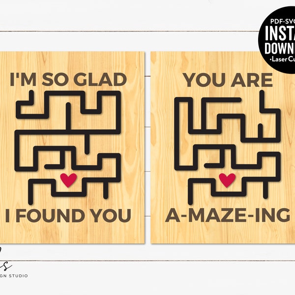 Wooden Maze Puzzles Cut With Cricut - Etsy