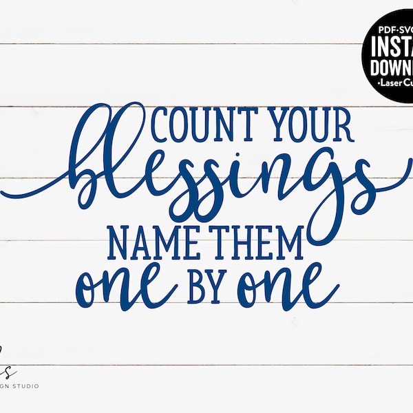 Count Your Blessings - Etsy