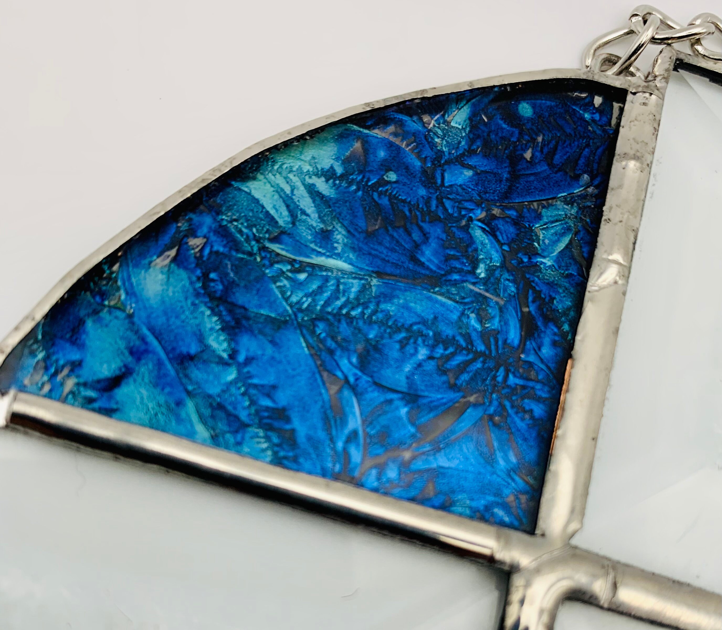 Stained Glass Crucifix With Van Gogh Glass - Etsy