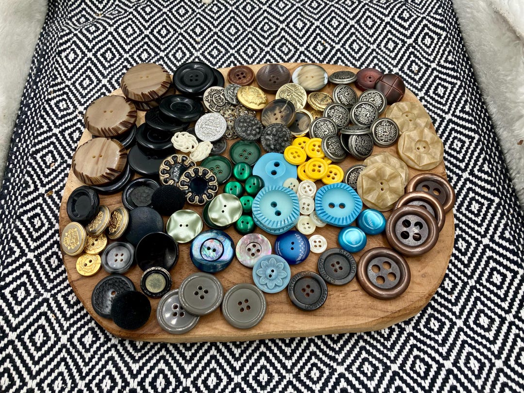 Vintage Buttons, Sewing Buttons, Craft Supplies, Craft Materials, Rare ...