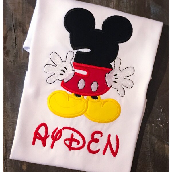 Mickey Mouse Png 3rd Birthday Shirt - Etsy