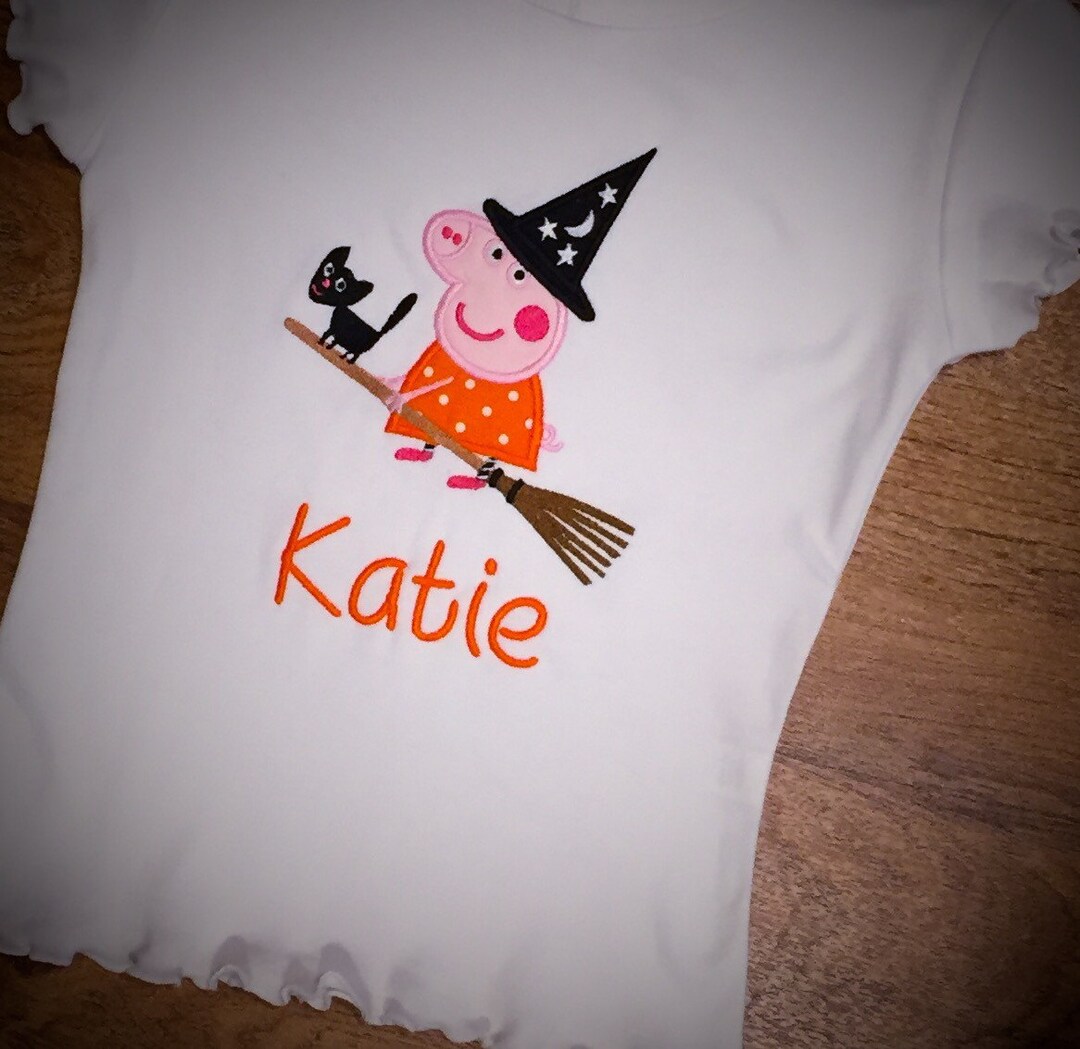 Peppa Pig Halloween Witch Shirt - Etsy
