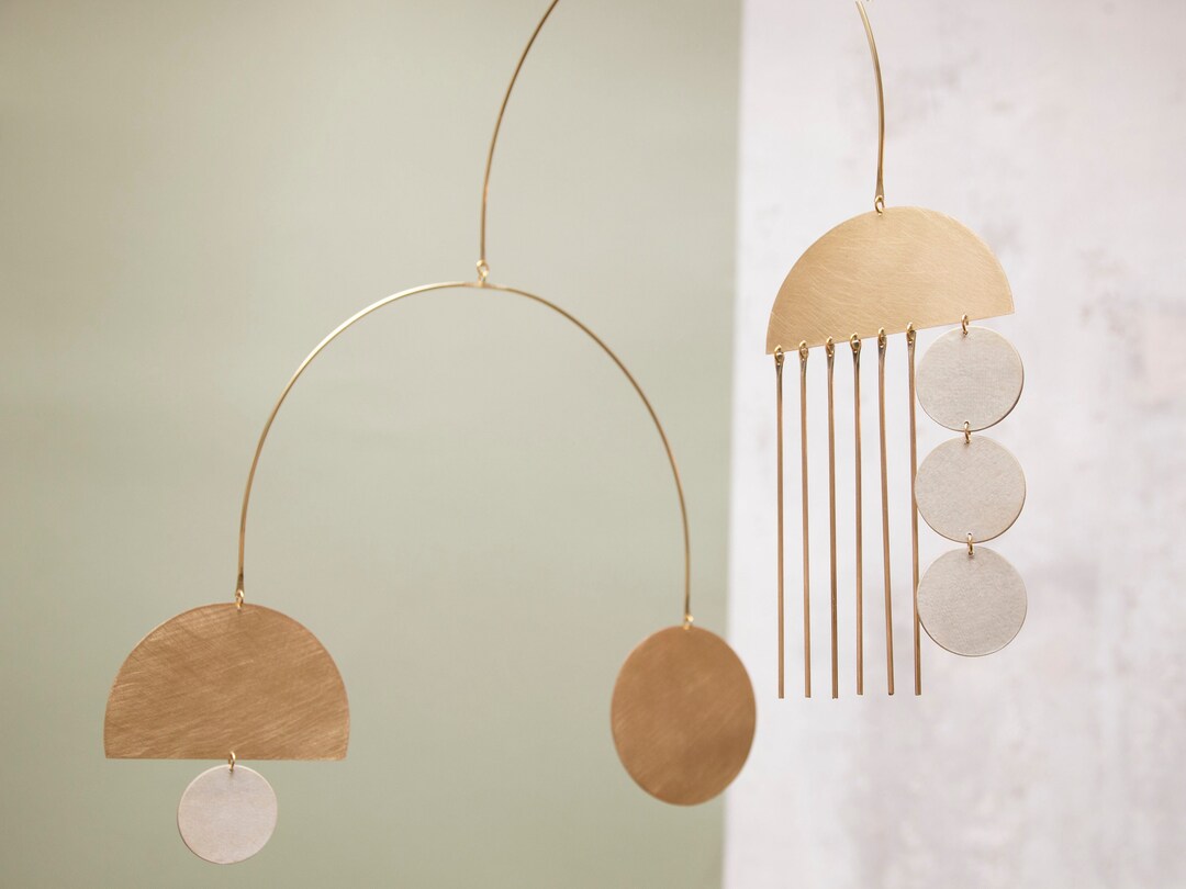 Cream Kinetic Mobile Mobile Art in Earth Tone Kinetic - Etsy