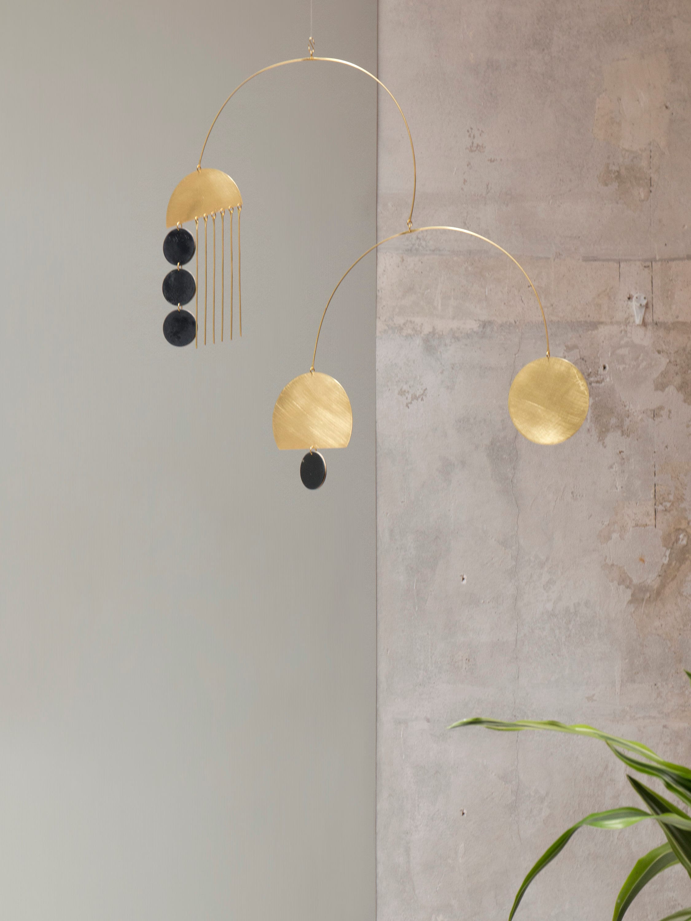 Kinetische Messing Mobile 1920 Kunst für Zuhause Wohnzimmer - Etsy.de