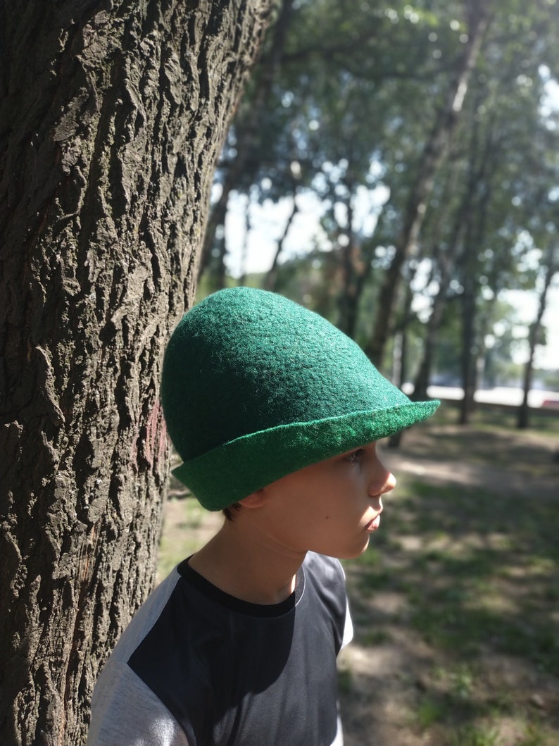 Robin Hood Hat Robin Hood Costume Archer Hat Woolen Hat Green - Etsy