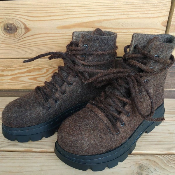 Felted Wool Boots - Etsy