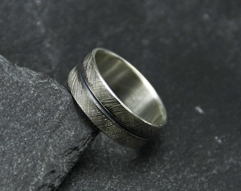 Scratched Ring - Etsy