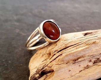 Red tiger eye ring | Etsy