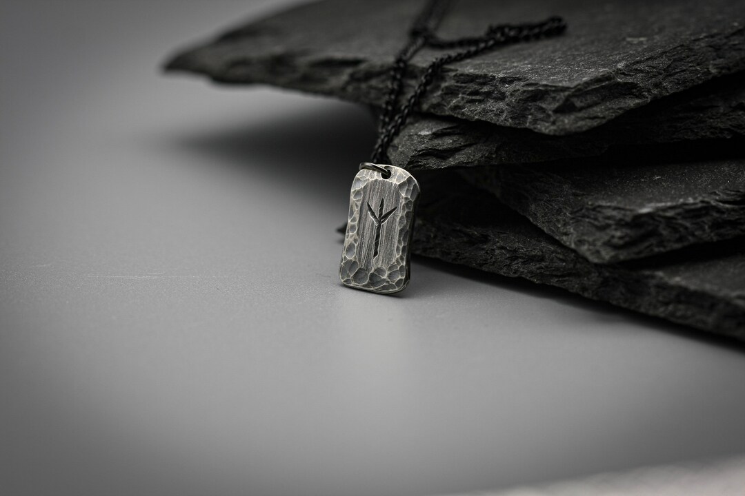 Silver Rune Pendant, Viking Necklace, Personalised Jewellery - Etsy UK