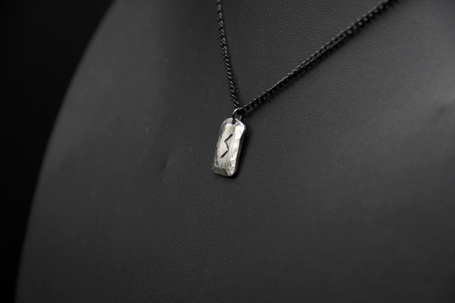 Silver Rune Pendant Viking Necklace Personalised Jewellery | Etsy