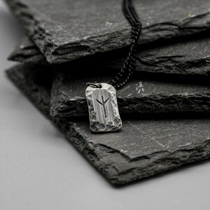 Silver Rune Pendant, Viking Necklace, Personalised Jewellery - Etsy UK