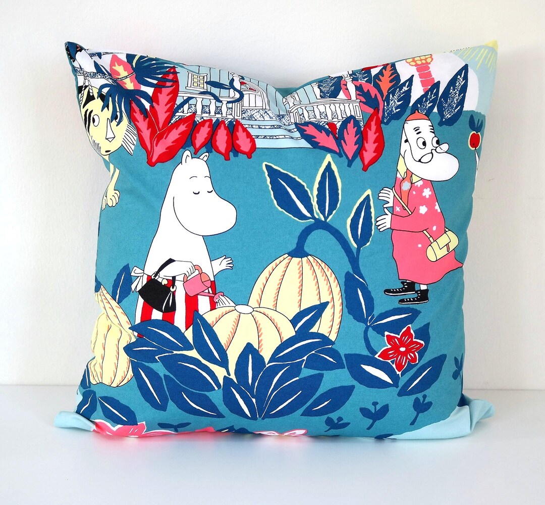 Double Sided 18" DJUNGLE MOOMIN TROLL Pillow Cover. Finnish Design ...
