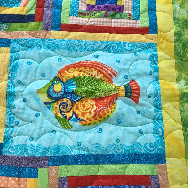 Fish Quilt - Etsy