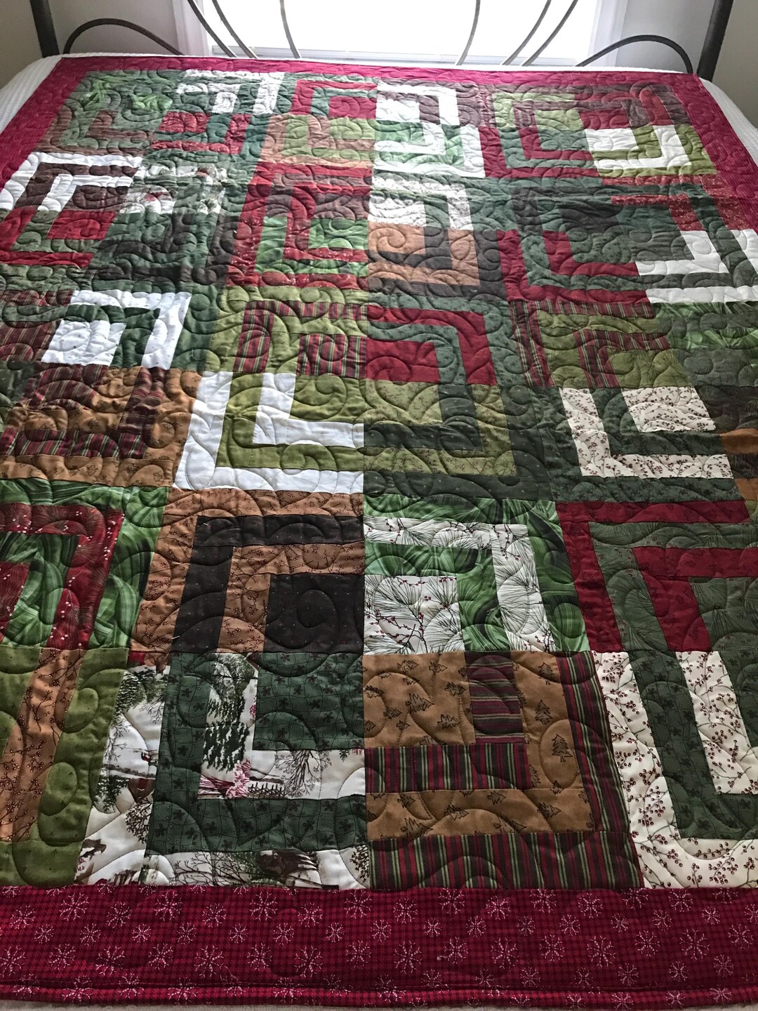 Christmas Labyrinth Lap Quilt - Etsy