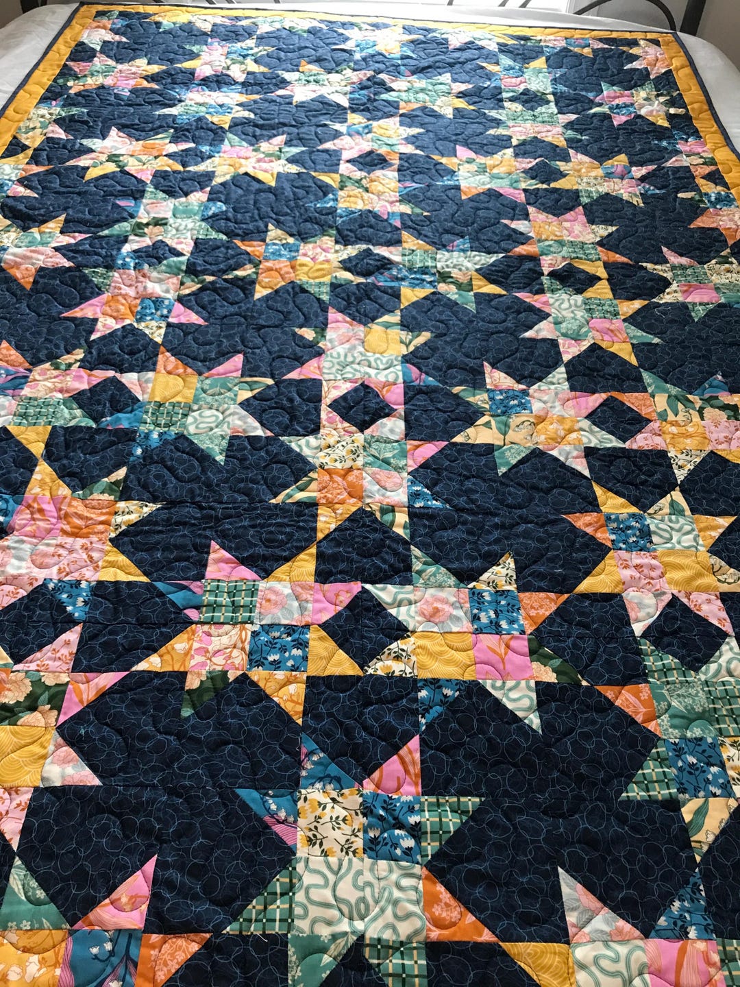 Twilight Stars Lap Quilt - Etsy