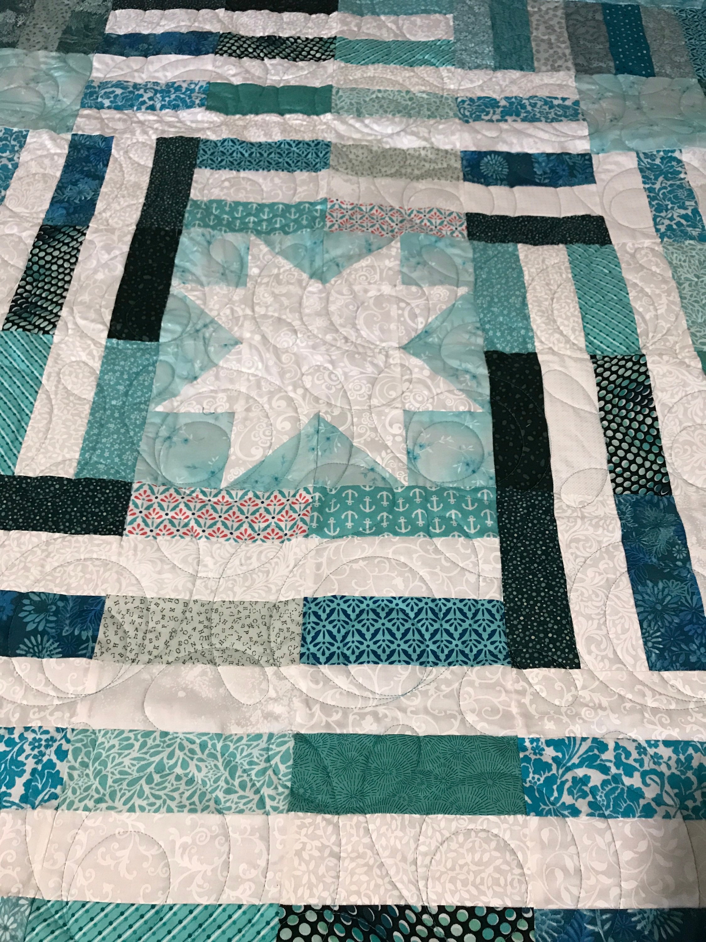 Agua Star Lap Quilt - Etsy