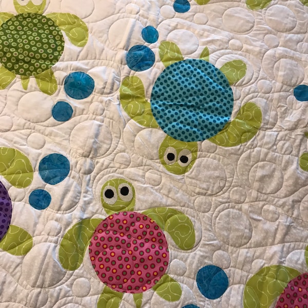 Turtle Quilt - Etsy