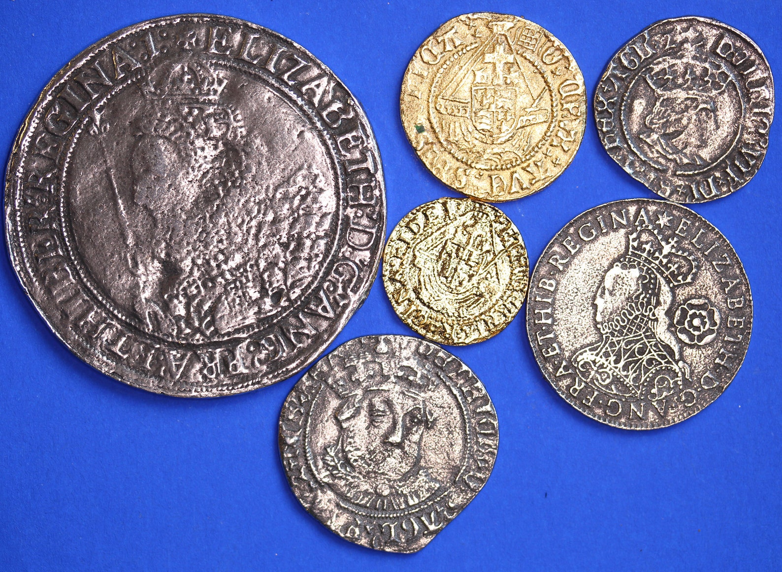 6 REPRODUCTION British Tudor Coins - Henry VII Half Groat, Henry VIII ...