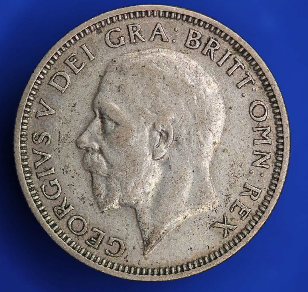 GENUINE British Coin - 1936 George V One Shilling, 50% Silver Coin [R10 ...