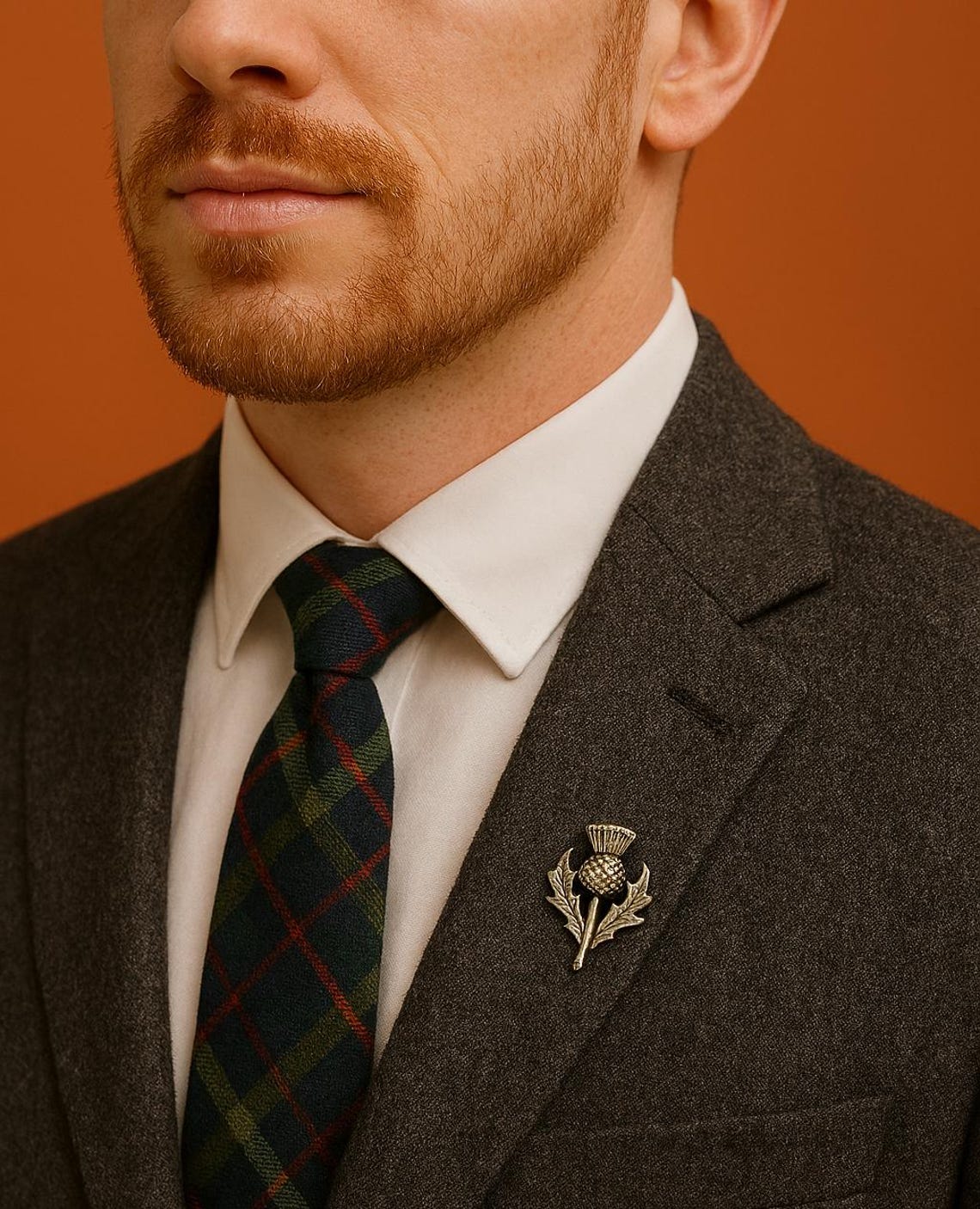 Pewter Scottish Thistle Made in Pewter Supplied on a Pin With Clasp ...