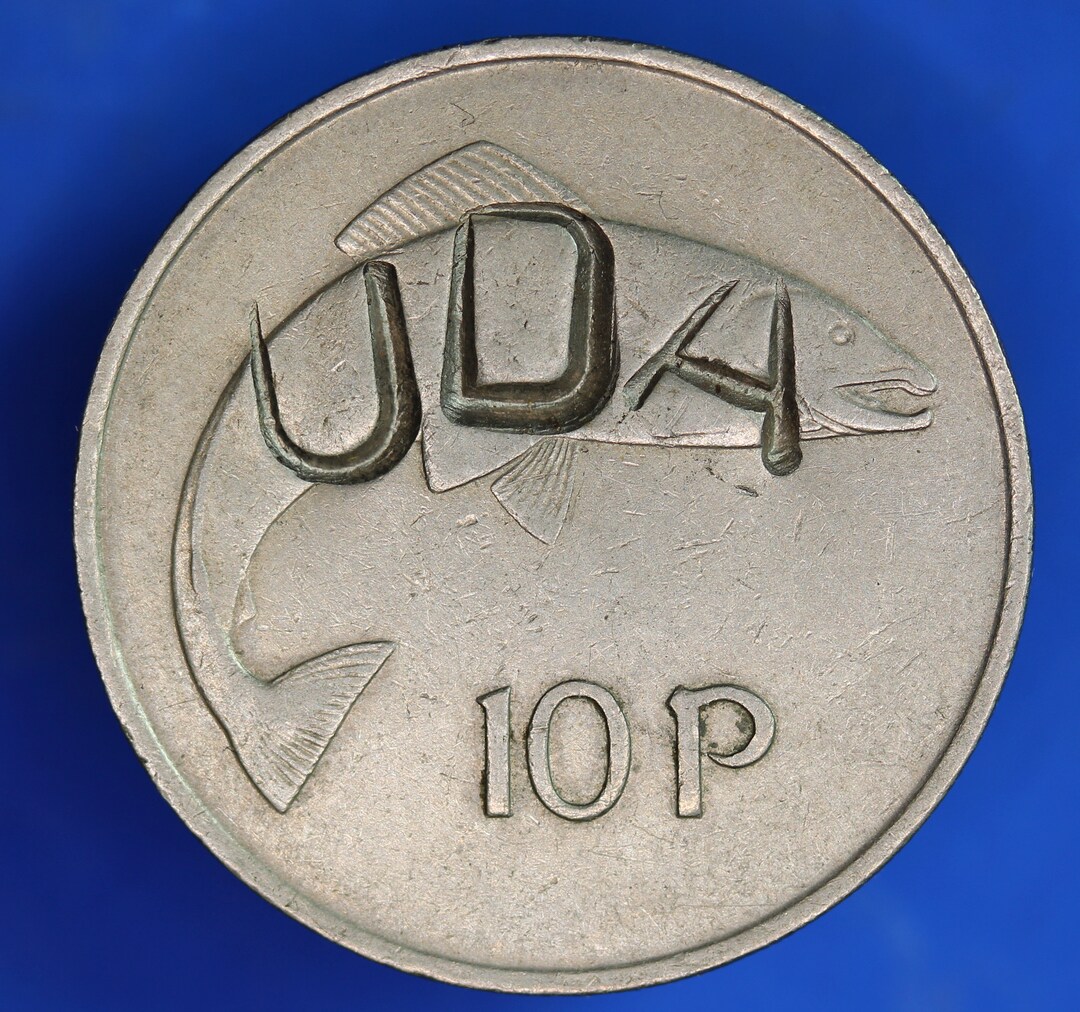 1969 Irish Ireland EIRE Ten Pence 10p, DEFACED, Protest Coin [06/24 ...